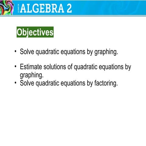 Solving Quadratic Equations by Factoring | PPTX