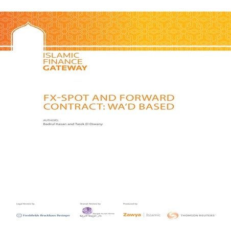 Guidance notes: FX-Spot and Forward Contract: Wa'd Based | PDF ...