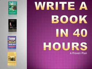 How to Write a Book in 3 Days (then make it a best seller) | PPT