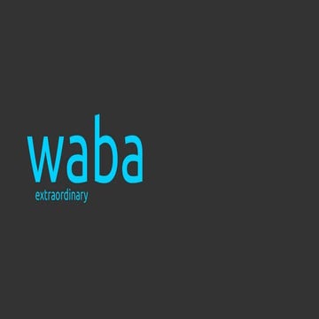 Waba Extraordinary Experiences | PPT