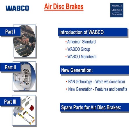 Wabco air disc brakes evolution | PDF