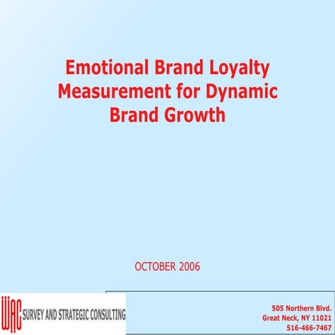 Emotional Brand Loyalty Measurement | PPS