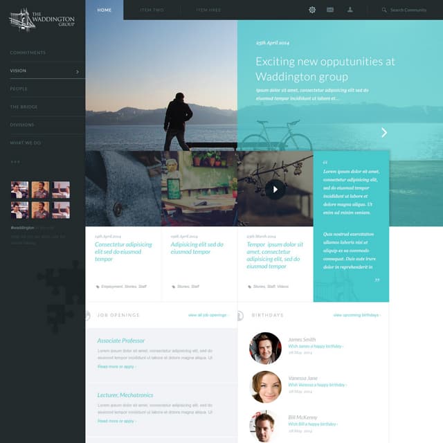 The Waddington Group Internal Site Design | PDF