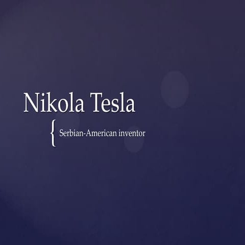 Nikola Tesla | PPT