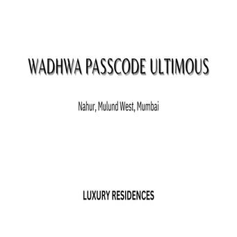 Wadhwa Passcode Ultimous Brochure | PDF