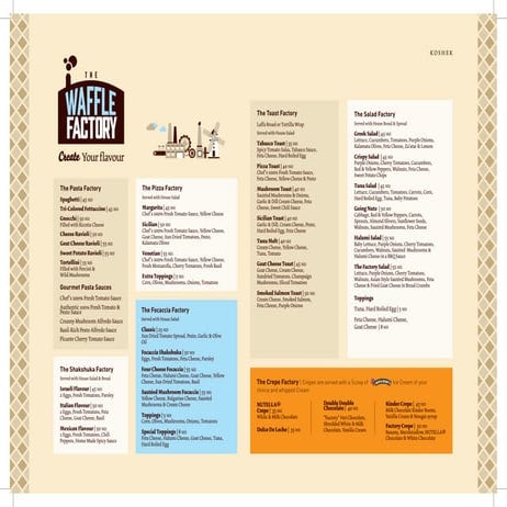 Waffle factory menu april13 | PDF