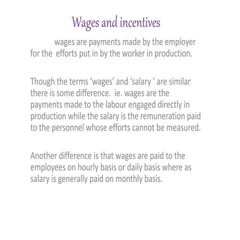 Wages and incentives.pptx............... | PPTX