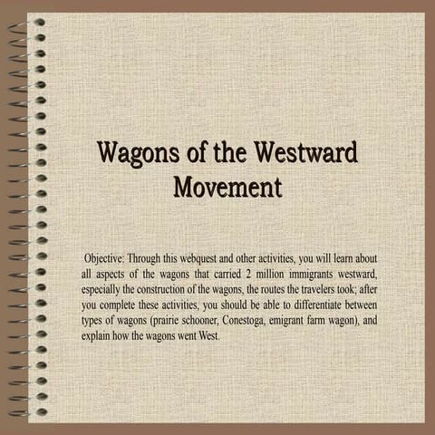 Wagons Used on the Westward Movement | PPT