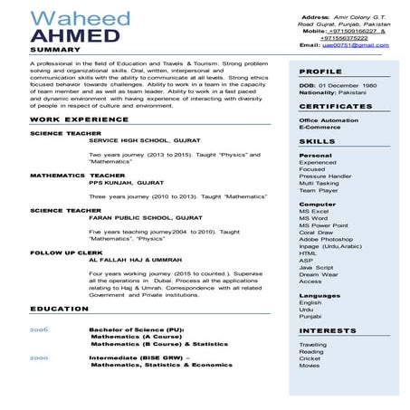 Waheed ahmed1981 | PDF