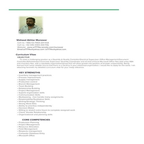 Waheed cv | PDF
