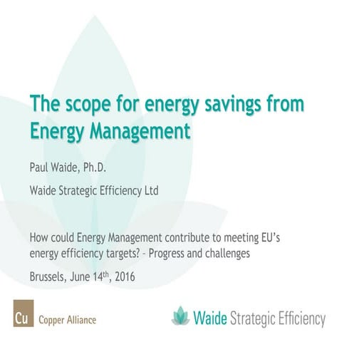The scope for energy savings from energy management | PDF
