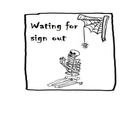 Waiting for sign out cartoon | PDF