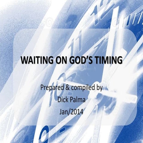 Waiting on God’s Timing | PPTX