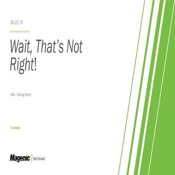 Wait, That's Not Right by Troy Walsh | PPT