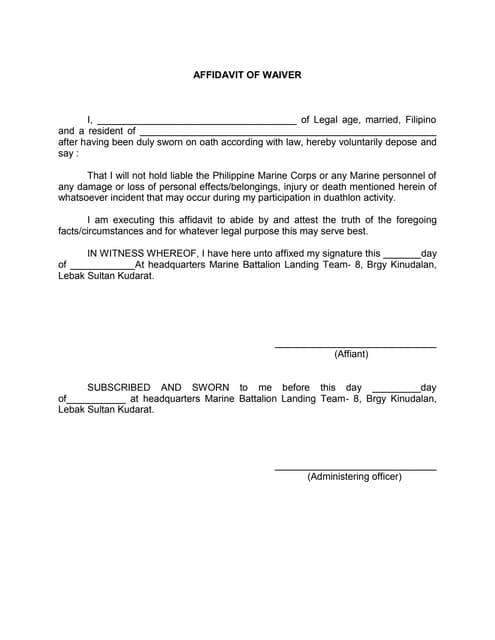 Affidavit of loss | PDF