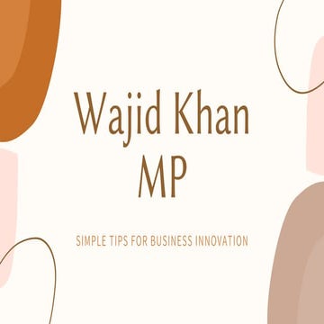 Wajid Khan MP.pdf | Business | Business and Finance