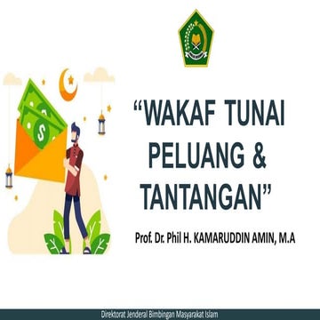 Wakaf uang peluang dan tantangannya | PPTX