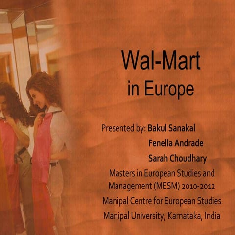 Walmart in europe | PPTX
