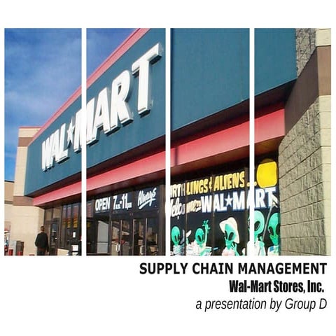 Walmart - Supply Chain Management | PPTX