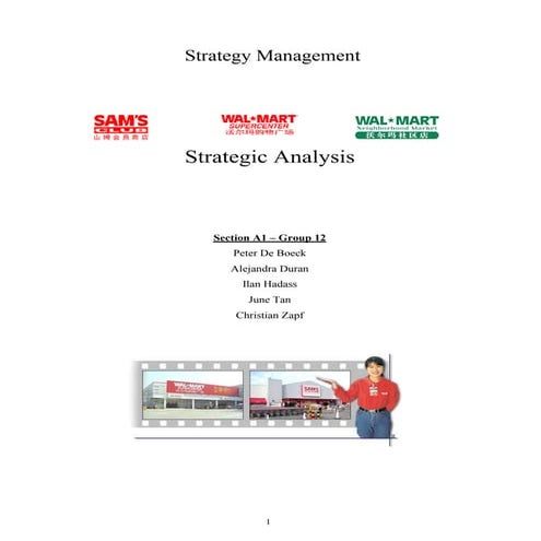 Wal Mart Strategy Analysis | PDF | Retail Industry | Industries
