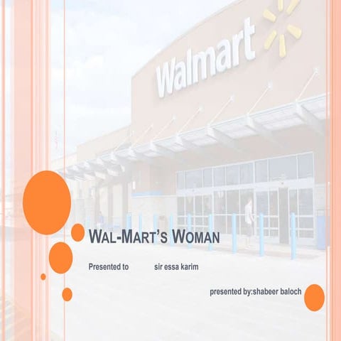 Case study of 'wal mart women' | DOCX