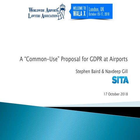 A “Common Use” Proposal for GDPR at Airports | PDF | Air Travel ...
