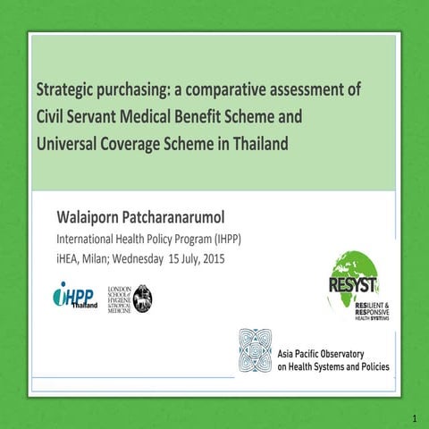 Harmonizing Healthcare Financing for Health Equity: Case Studies of ...