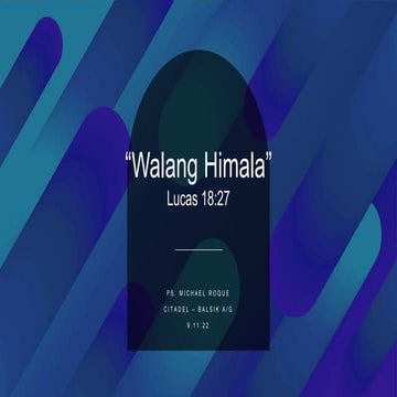 Walang Himala.pptx