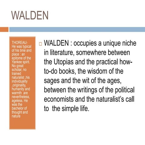 Walden | PPTX
