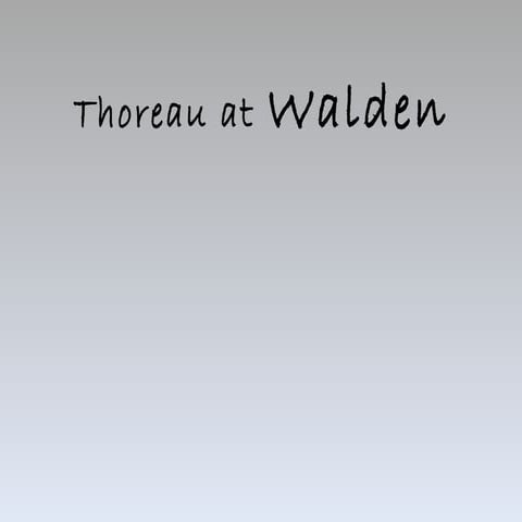 Walden | PPTX
