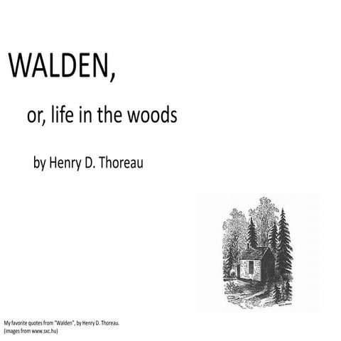 Walden thoreau | PPTX