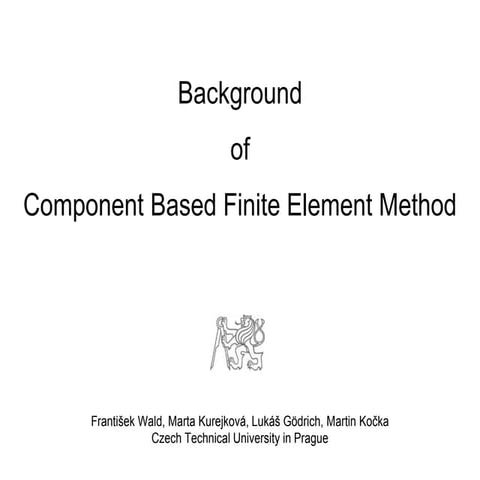 Steelconnections lecture Prof. F. Wald - April 2015 | PPTX