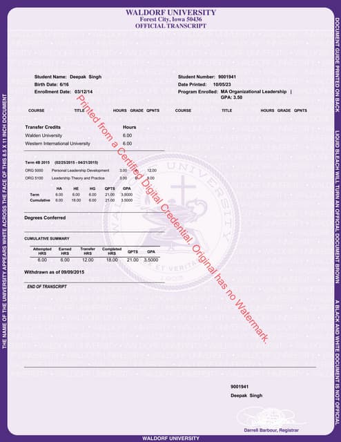 Strategies for Teaching Low Beginning English Learners Certificate of Deepak (Danny) Singh June ...