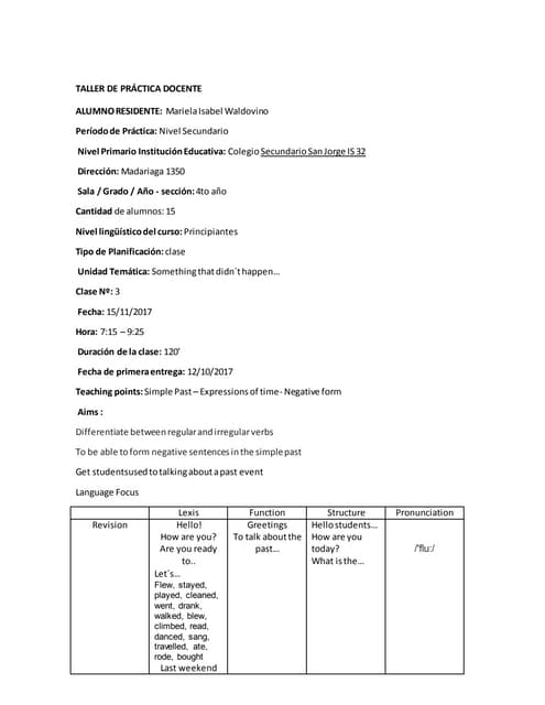 Lesson plan for adjectives | PDF