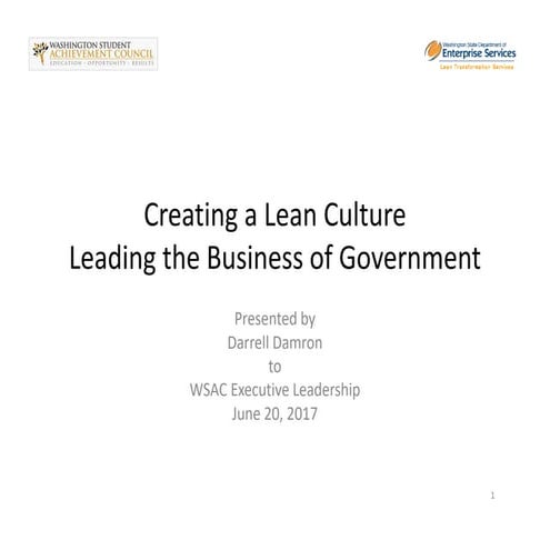 Lean Government Framework Overview | PPTX