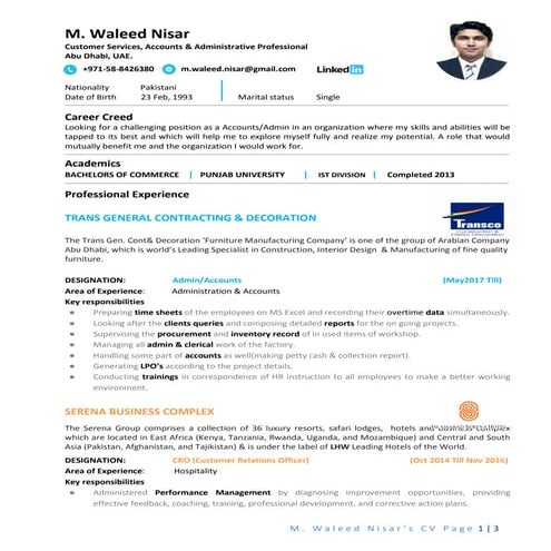 Waleed. cv | PDF