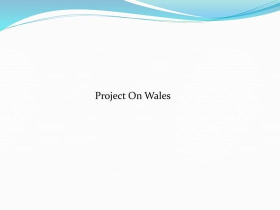 Wales (student presentation) | PPT
