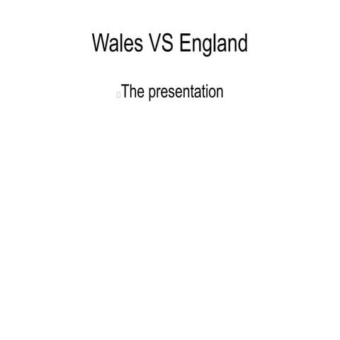 Wales vs England | PPTX