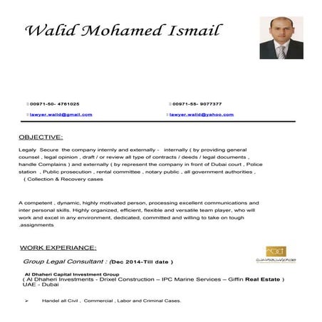 Walid cv | DOC