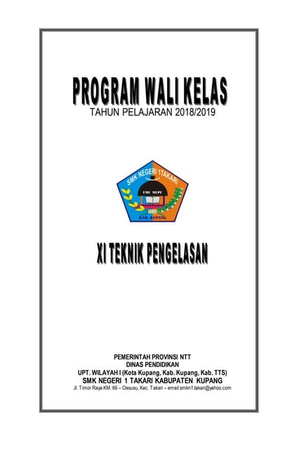 PROGRAM WALI KELAS untuk SMA/SMK sebagai kelengkapan pelaporan PMM ...