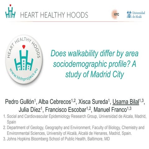 Does Walkability differ by Area Sociodemographic profile? A study of ...