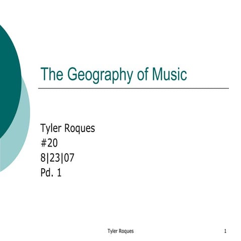 UK: Geography and Music | PPTX