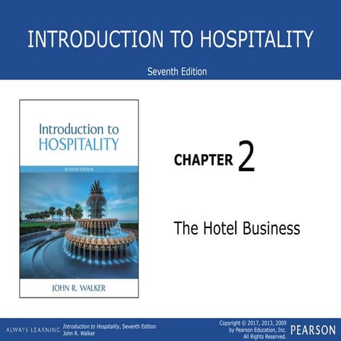 Introduction to Hospitality Industry Ch2 | PPTX