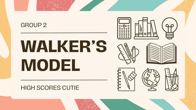Decker Walker's curriculum model (1971) | PPTX