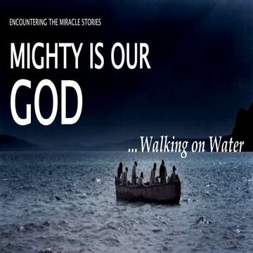 Walking on Water sermon slide, Miracles of Jesus | PPTX