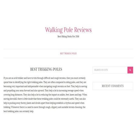 Walking pole reviews | PDF
