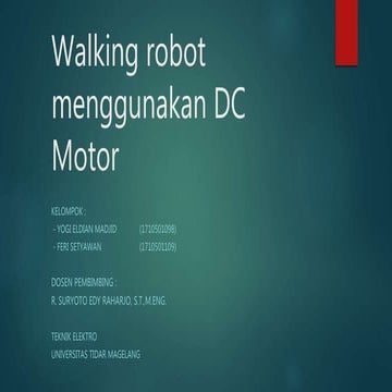 Walking Robot | PPTX