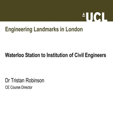 Engineering Landmarks in London | PPT