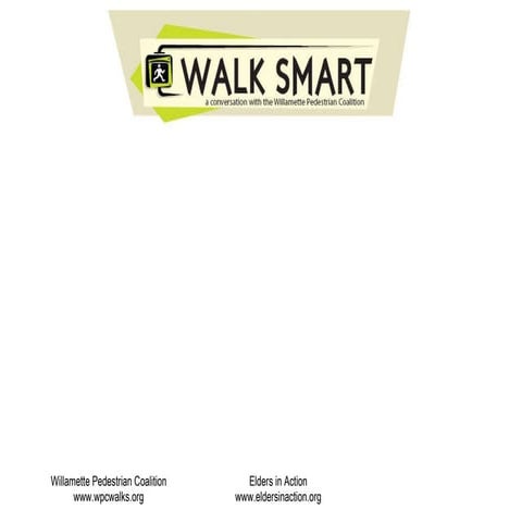 Walk Smart Presentation | PPT