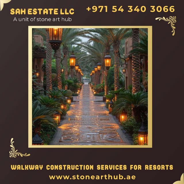 Walkway Construction Services For Resorts - ☎ +971 54 340 3066 | PDF